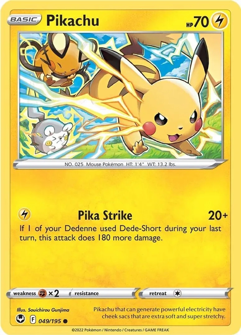Pikachu - 049/195: Silver Tempest - TCGWorld