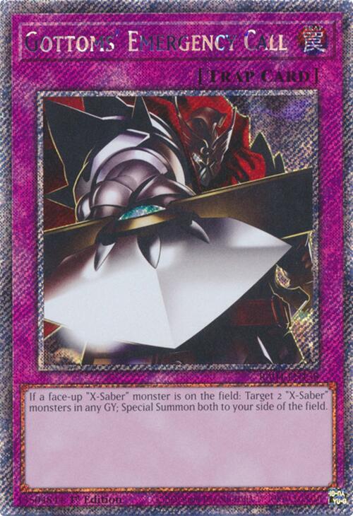 Gottoms' Emergency Call (Platinum Secret Rare) - RA04-EN138: Quarter ...